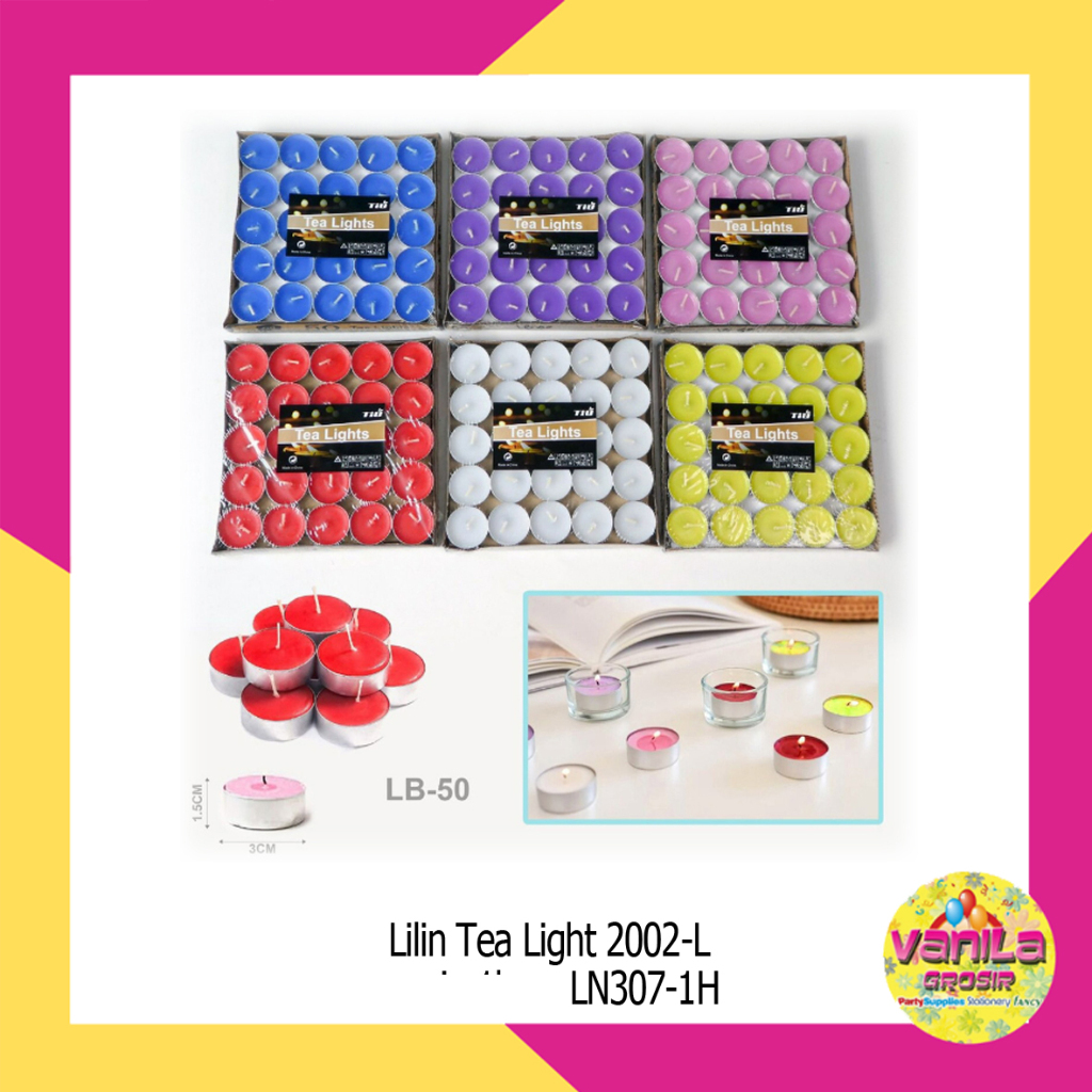 Jual (1Box Isi 100Pcs) Lilin Tea Light, lilin aroma terapi, tea light ...