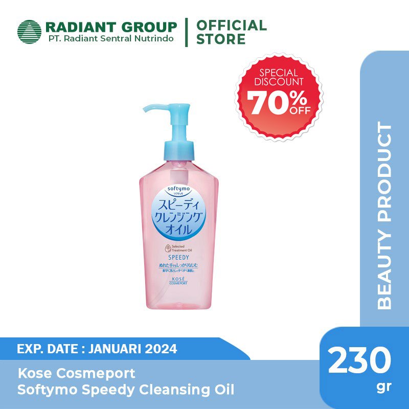 Jual Kose Cosmeport Softymo Speedy Cleansing Oil - 230ml [Exp. 01/24] | Shopee Indonesia