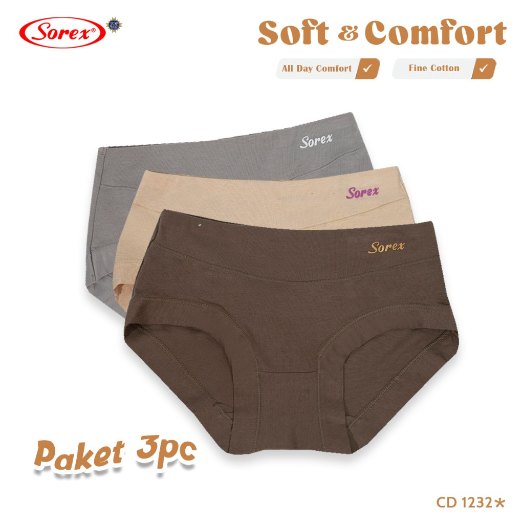 Jual Sorex Paket Hemat 3 Pcs CD Basic Midi Katun Mix Warna Random CD ...