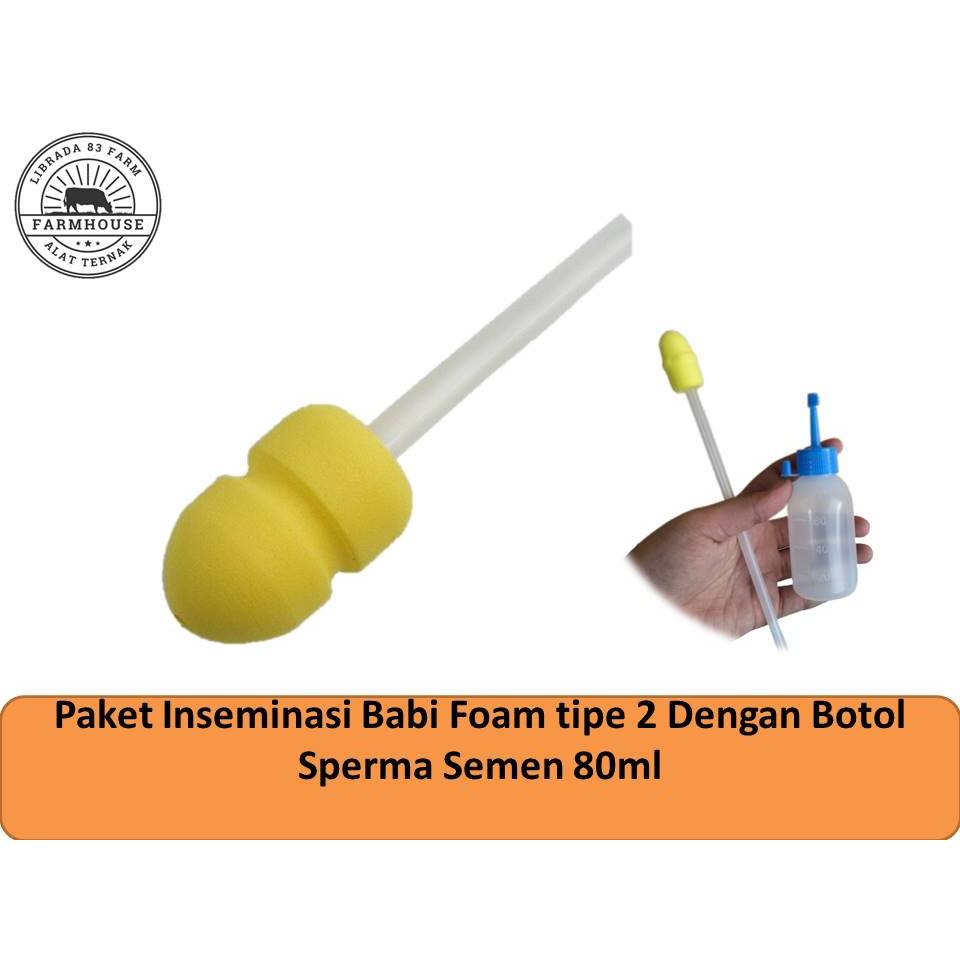 Jual Paket Inseminasi Babi Foam tipe 2 Dengan Botol Sperma Semen 80ml ...