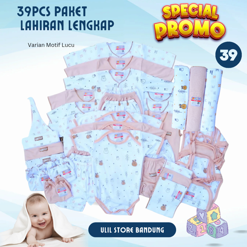 Jual Baby Set NEWBORN 39 Pcs Paket Lahiran Lengkap Bedong Bayi Baru ...