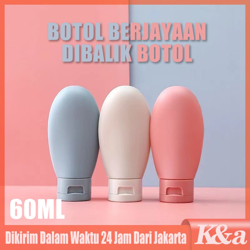 Jual 60ml Botol Sabun Shampoo Lotion Travelling Botol Travel Portable ...