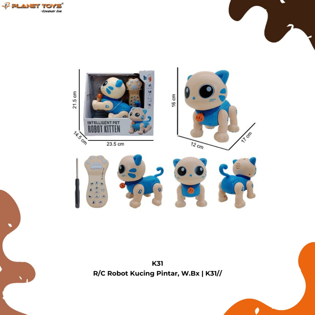 Jual Mainan Anak Robot Kucing Pintar Planet Toys | Shopee Indonesia