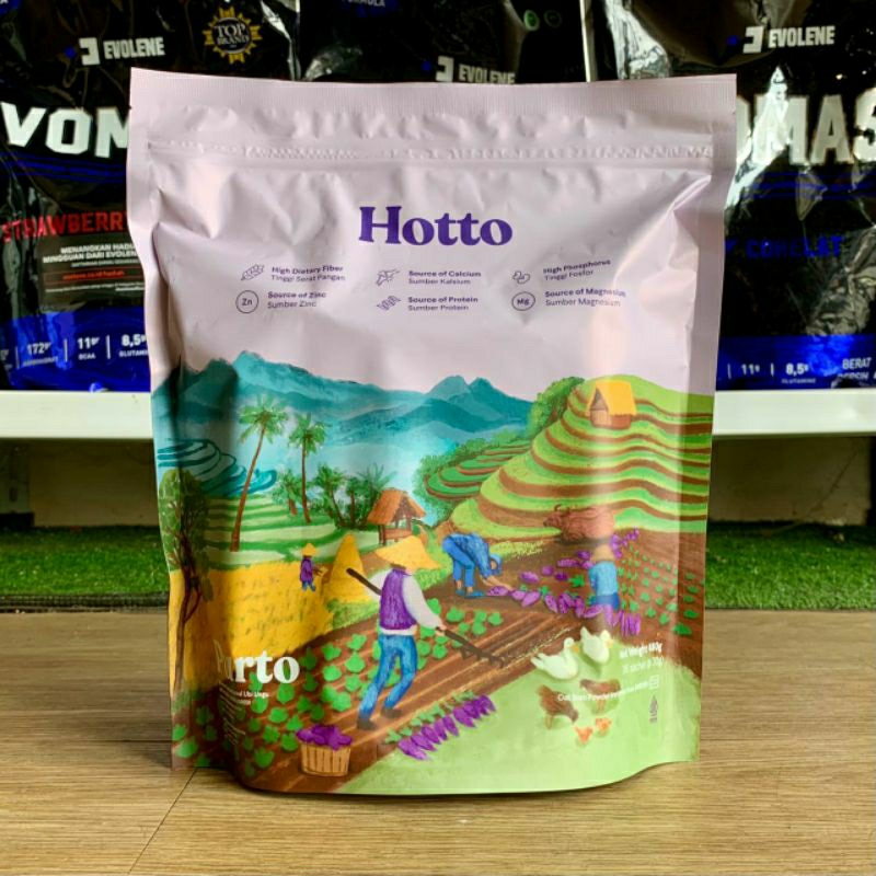 Jual Hotto Purto Pouch 480 gr 16 sachet superfood multigrain super food ...