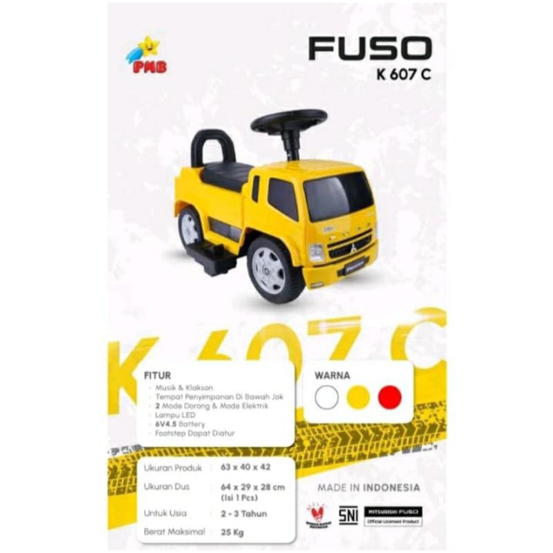 Jual DIJAMIN ORI ride on aki TOLOCAR - MITSUBISHI FUSO SERIES - TIPE K607, K 607 , K607B, K 607b ...