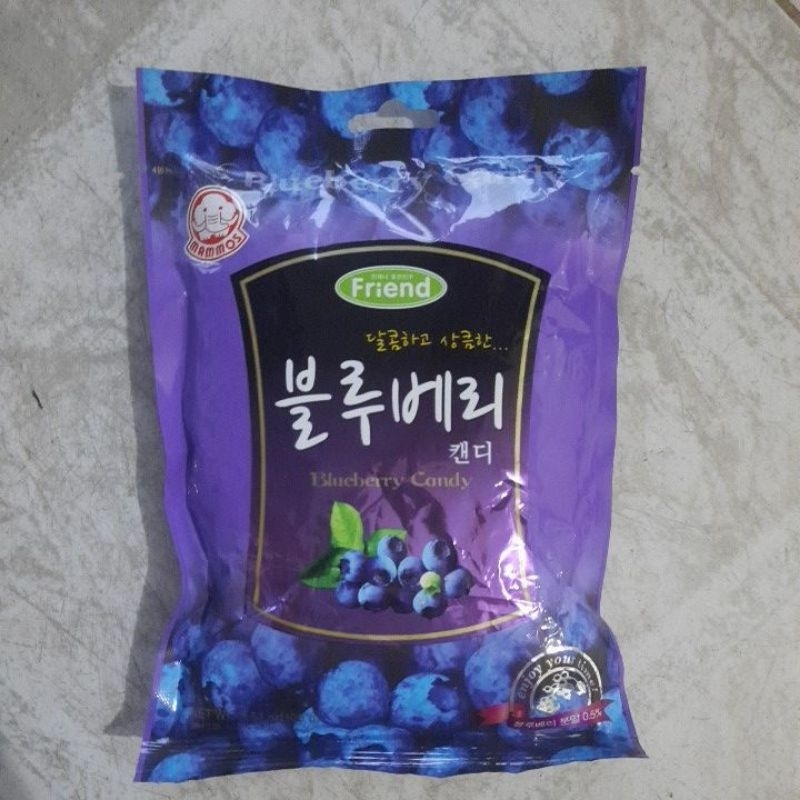 Jual Blueberry Candy Mammos 100g. Permen Blueberry. Original Korea ...