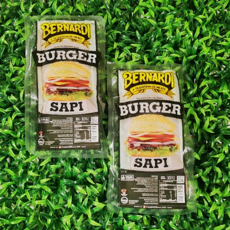 Jual Bernardi Burger Sapi Besar - Isi 10 pcs - Berat 325 gr | Shopee ...