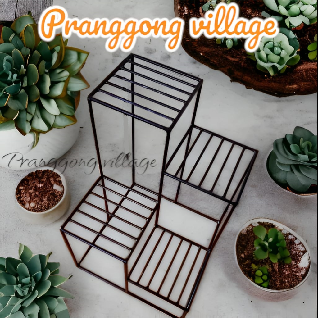Jual KARGO / standing pot Kotak 4 susun /standing pot/dudukan pot ...
