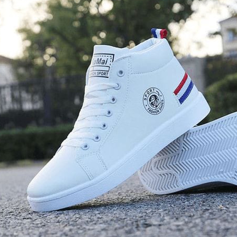 Jual Sepatu sneakers casual boot pria dan wanita DN- 08 / sepatu putih ...