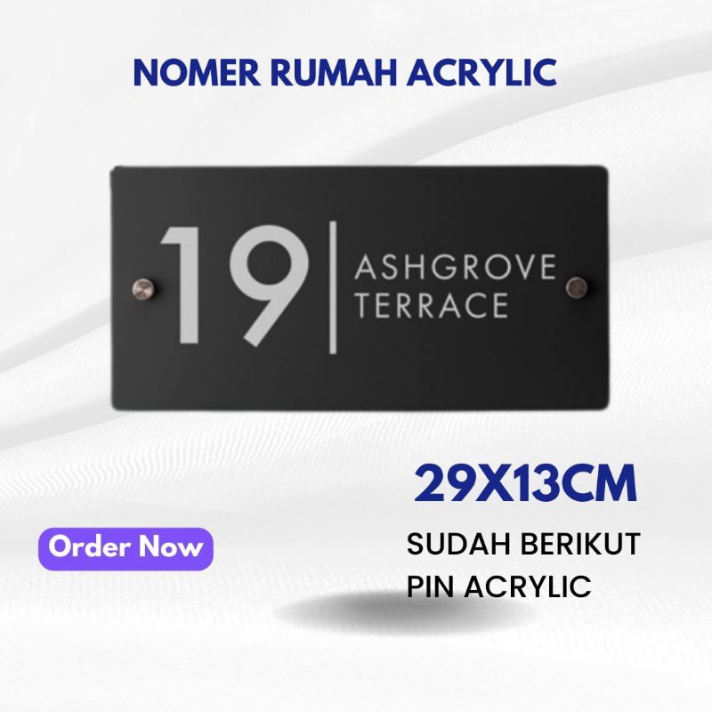 Jual NOMOR RUMAH AKRILIK / NOMER RUMAH AESTHETIC | Shopee Indonesia