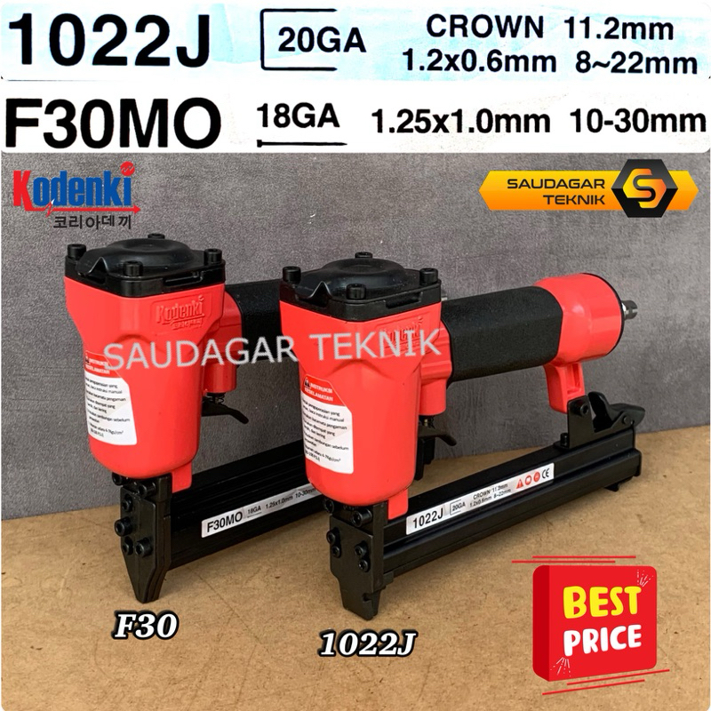 Jual Mesin Staples Tembak Angin Kodenki F30 1022J Mesin Staples Paku Tembak Angin Air Nailer ...