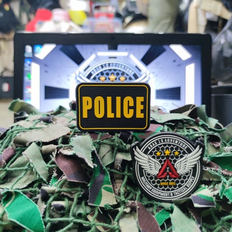 Jual Patch Rubber Logo Karet POLISI / POLICE | Shopee Indonesia