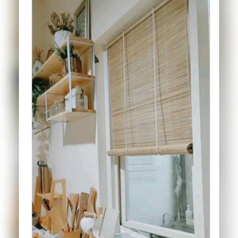 Jual tirai jendela, gorden bambu/ dekorasi rumah hiasan dinding 50x200 ...
