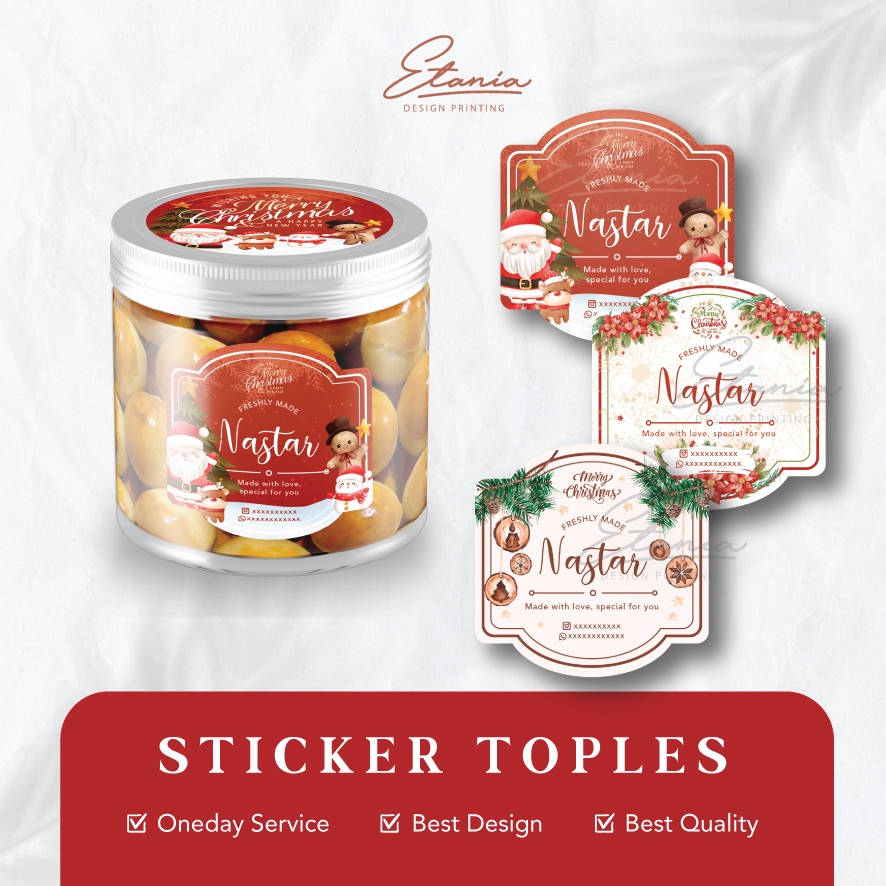 Jual Sticker Toples kue kering lebaran Label toples kue | Shopee Indonesia