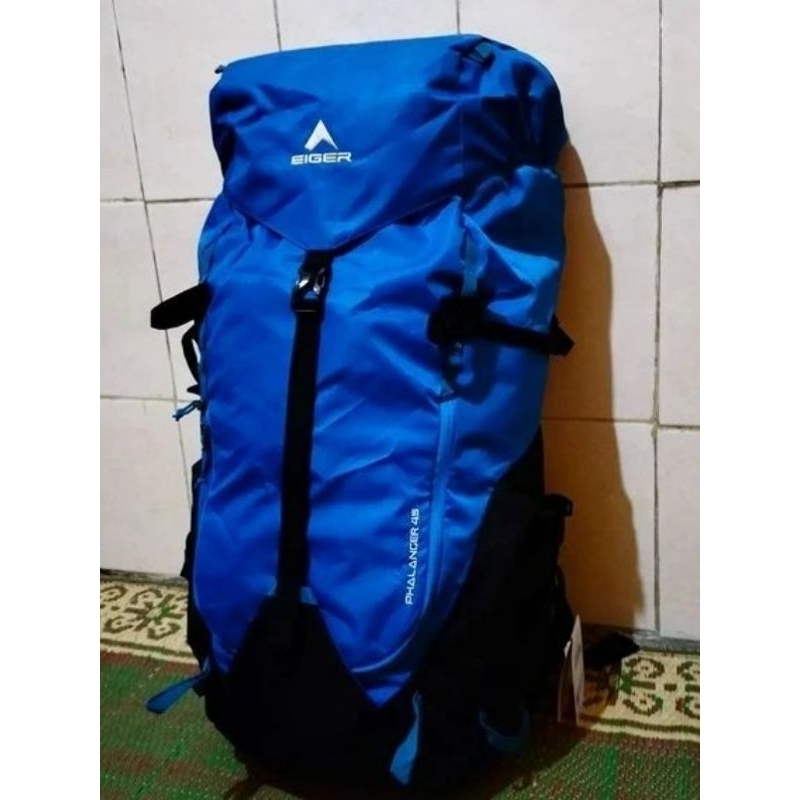 Jual CARRIER EIGER PHALANGER 45L BLUE | Shopee Indonesia