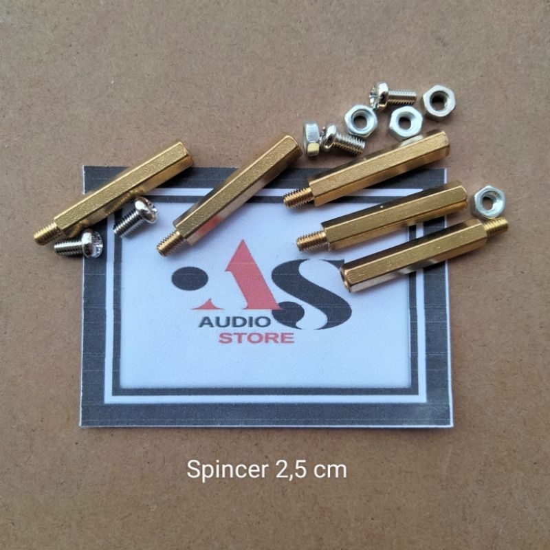 Jual SPACER BESI/SPICER BESI/KAKI PCB M3 2,5 CM | Shopee Indonesia