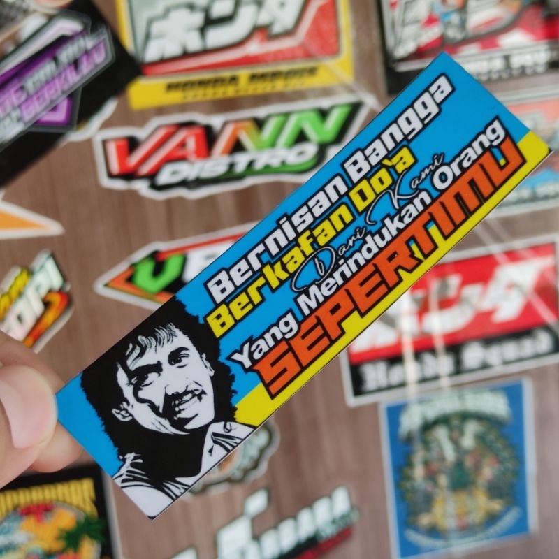 Jual (KOTAK) stiker kata kata / stiker sholawat / stiker racing viral ...