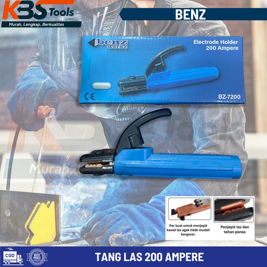 Jual Tang Las 200A - Electrode Holder - Gagang Stang Jepit Kawat Las 200 A | Shopee Indonesia