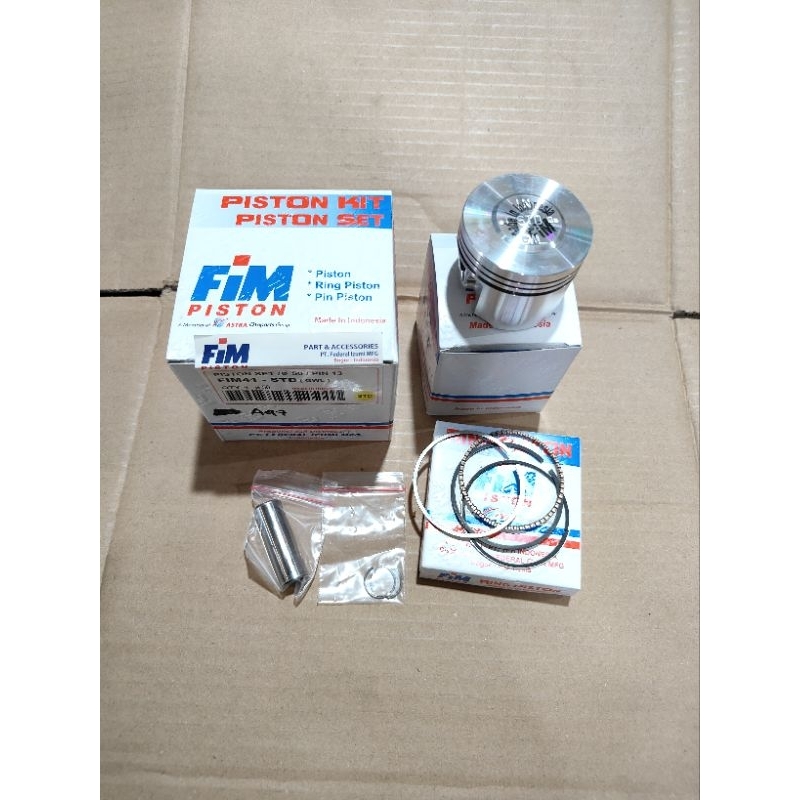 Jual Piston Seher Set Kit Fim 41 Honda Supra X Fit Grand Legenda Os Oversize Std 0,50 100 150 ...