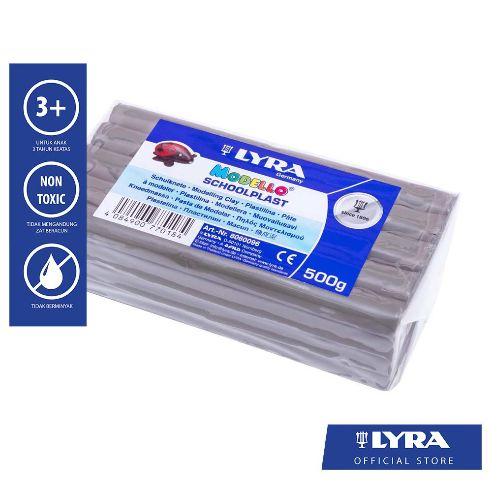 Jual LYRA Modelling Clay / Plasticine / Mainan Lilin / Model lilin Grey ...