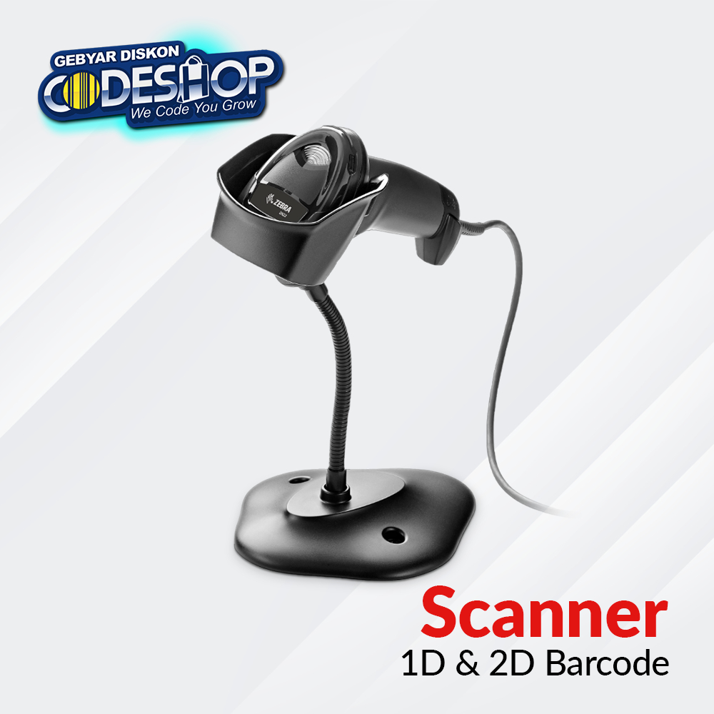 Jual Zebra DS2208 Scanner Barcode 1D 2D Imager Handheld Auto Scan Sense ...