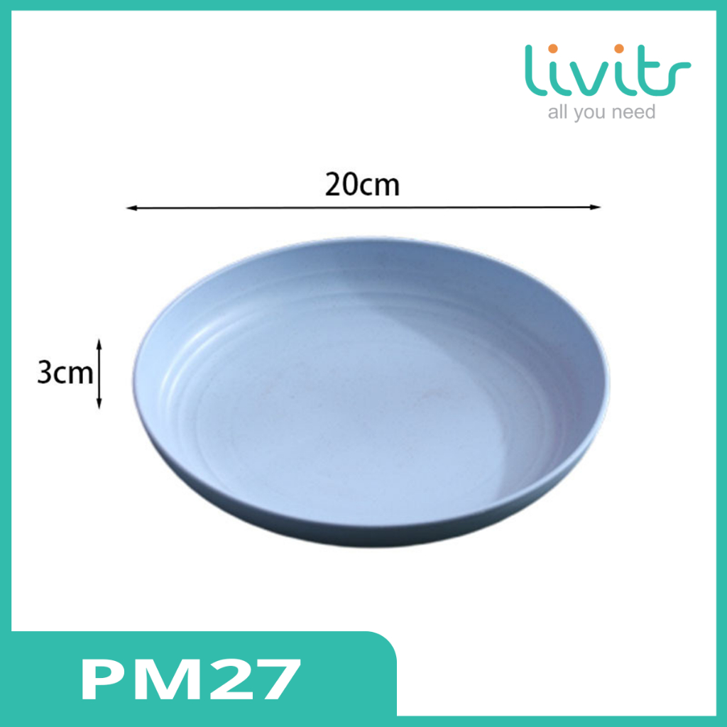 Jual PIRING MAKAN WHEAT STRAW | 2 UKURAN BESAR DAN KECIL | BPA FREE ...