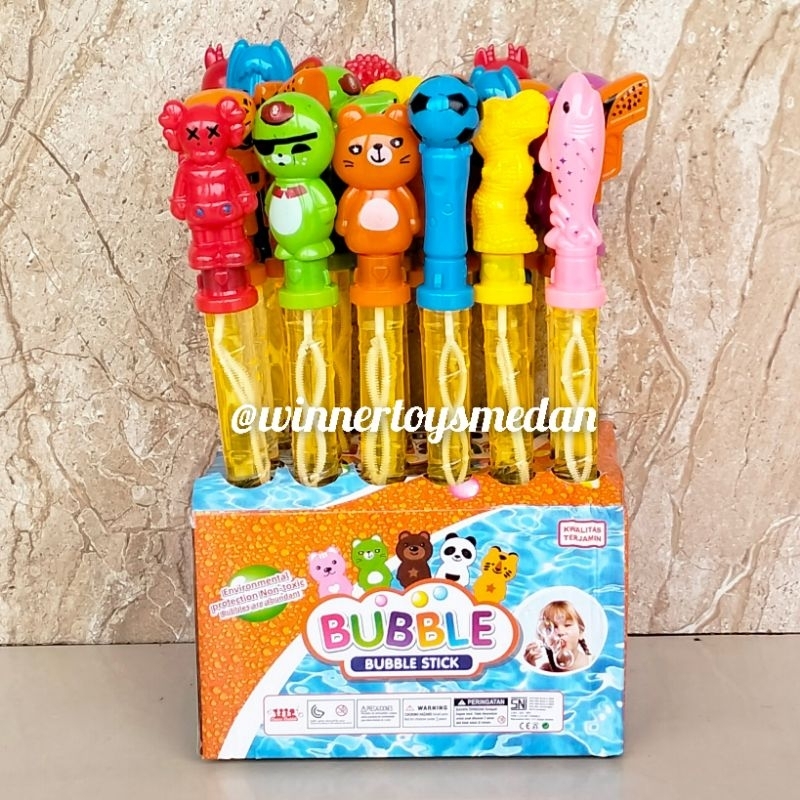 Jual Mainan Gelembung Balon Busa Bubble Stick Karakter / Bubble stick ...