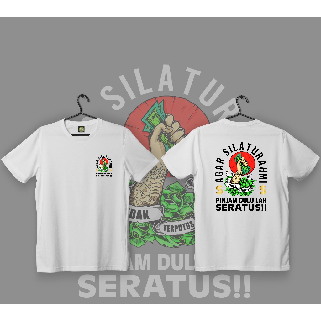Jual kaos viral pinjam dulu seratus | Shopee Indonesia