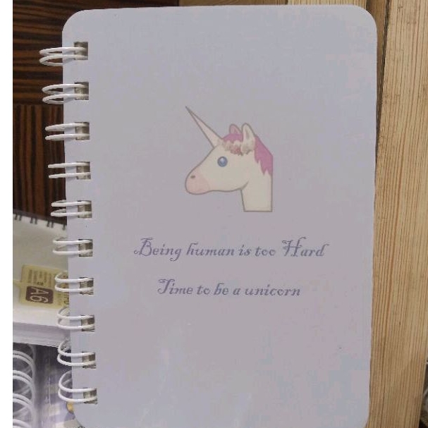 Jual Notebook Lucu Estetik Warna Ungu Muda | Unicorn Soft Purple ...