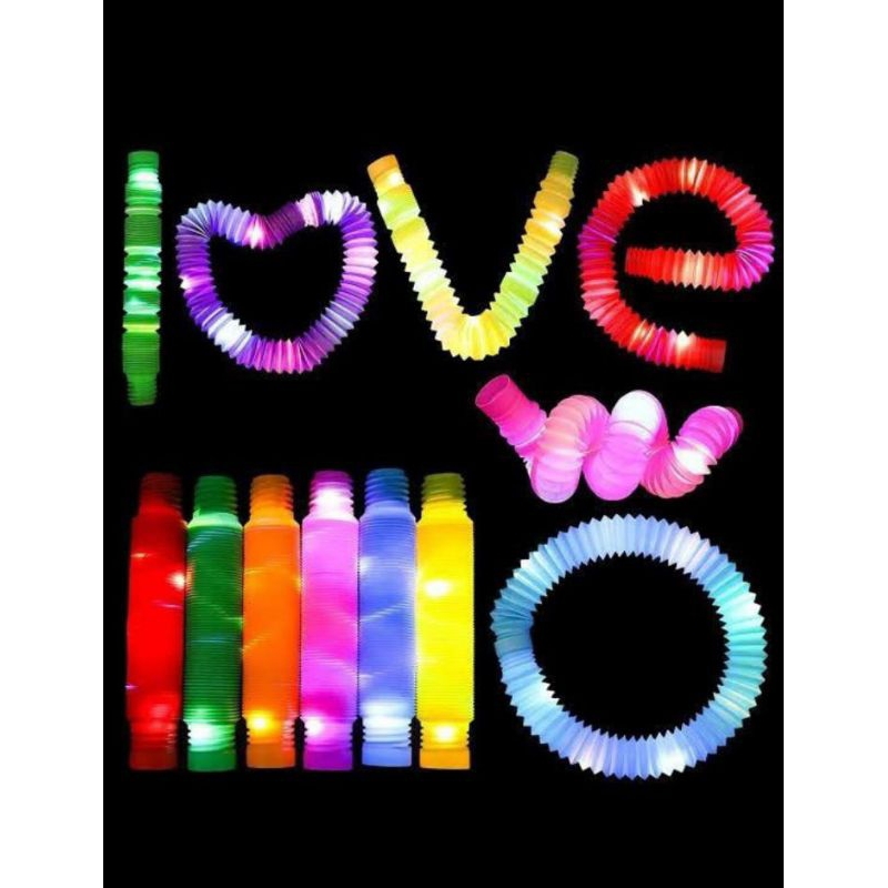 Jual POP LED LIGHT UP TUBES MAINAN ANAK STICK PIPA LAMPU BENTUK ULAT ...