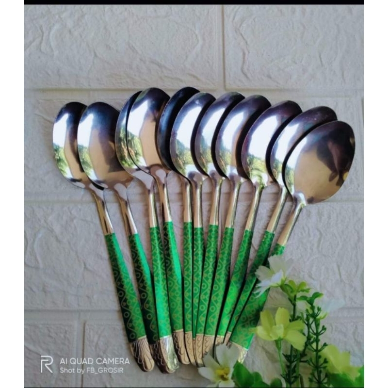 Jual Sendok Batik Stainless ( 1 Pck Isi 12pcs) | Shopee Indonesia