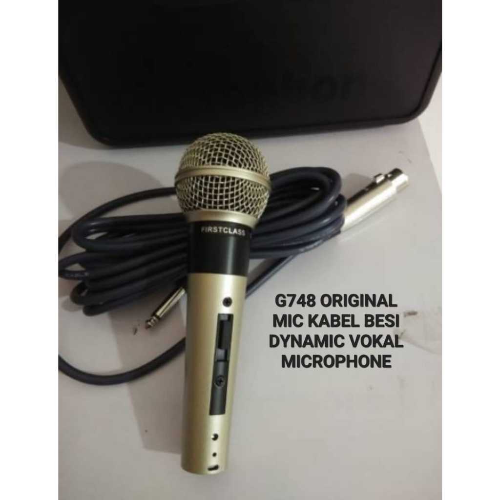 Jual G748 ORIGINAL MIC MIK MIX KABEL BESI DYNAMIC VOKAL MICROPHONE ...