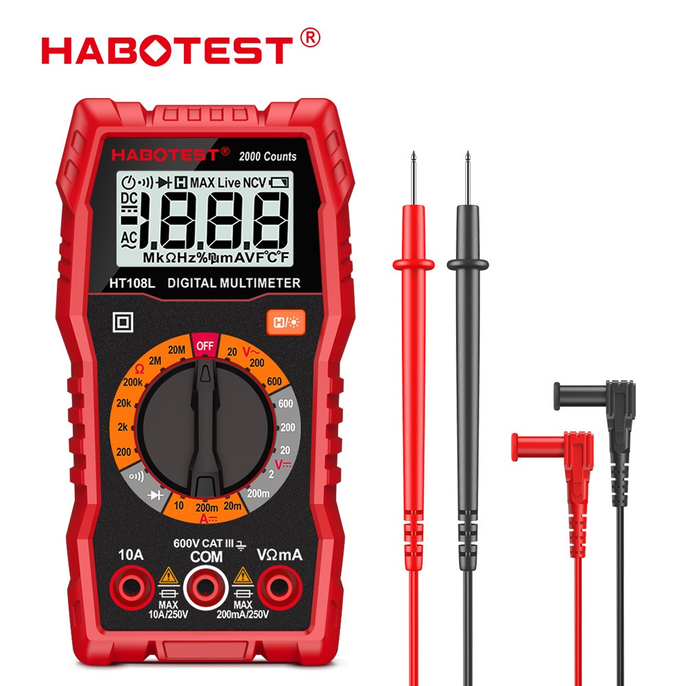 Jual HABOTEST HT108L Tester Multimeter Mini Digital Avometer ...