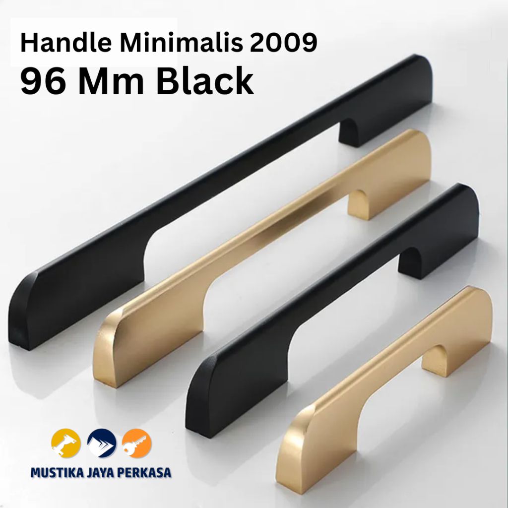 Jual Handle Laci Minimalis 2009 Hitam 96 Mm Black Tarikan Drawer Lemari ...