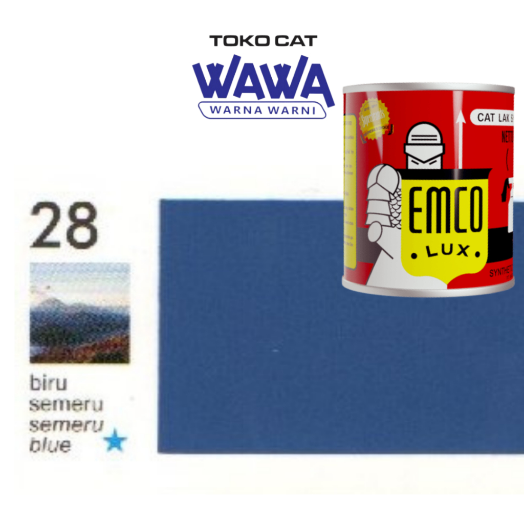 Jual Emco Lux cat kayu dan besi sintetis BIRU SEMERU 28 _"BINTANG"_ 1kg ...