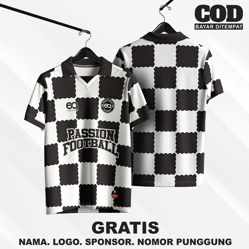 Jual JERSEY FUTSAL RETRO/JERSEY SEPAKBOLA RETRO FULPRINTING CUSTOM ...