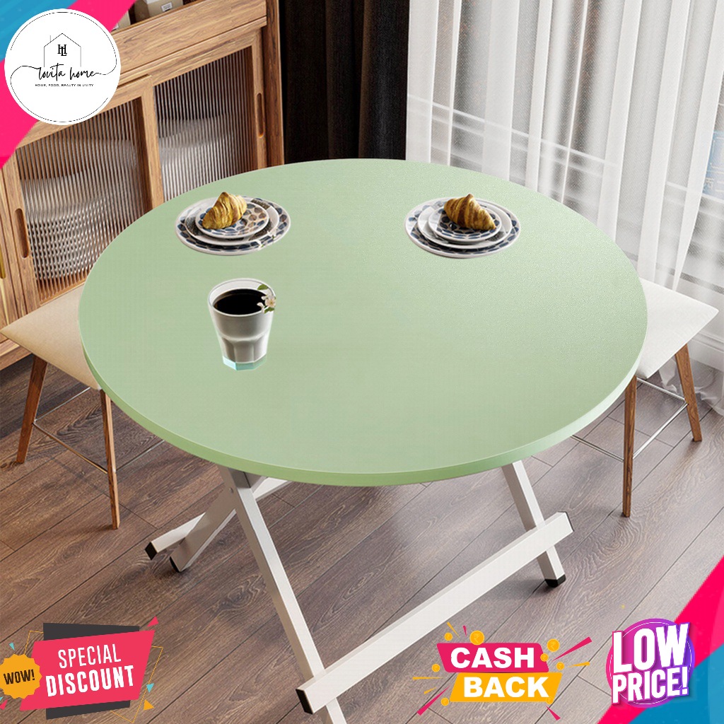 Jual Meja Bulat Besar Lipat / Coffee Table Besar / Meja Minimalis Meja ...