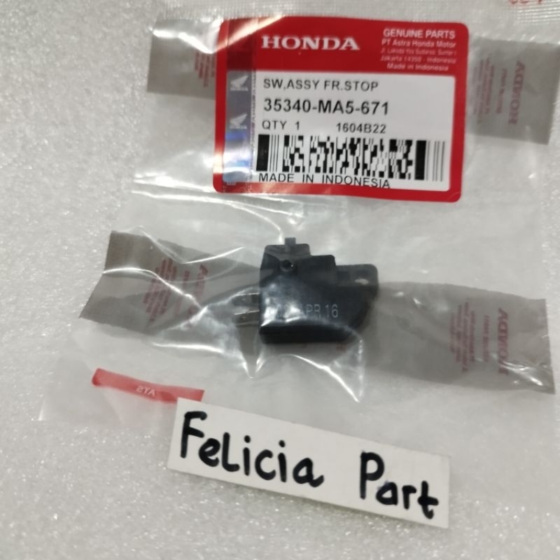 Jual SWITCH REM DEPAN SUPRA BEAT SCOOPY VARIO KHARISMA MA5 | Shopee ...