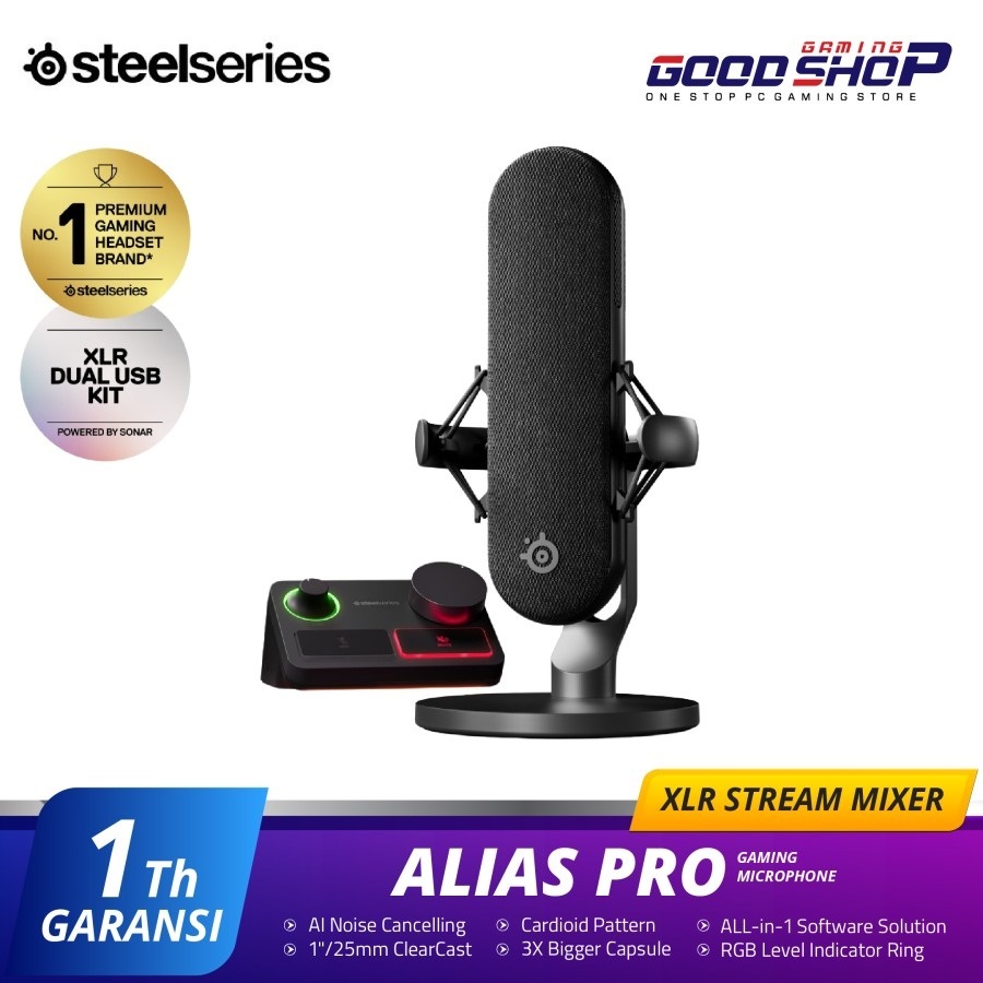 Jual Steelseries Alias Pro - XLR Microphone & Stream Mixer For ...