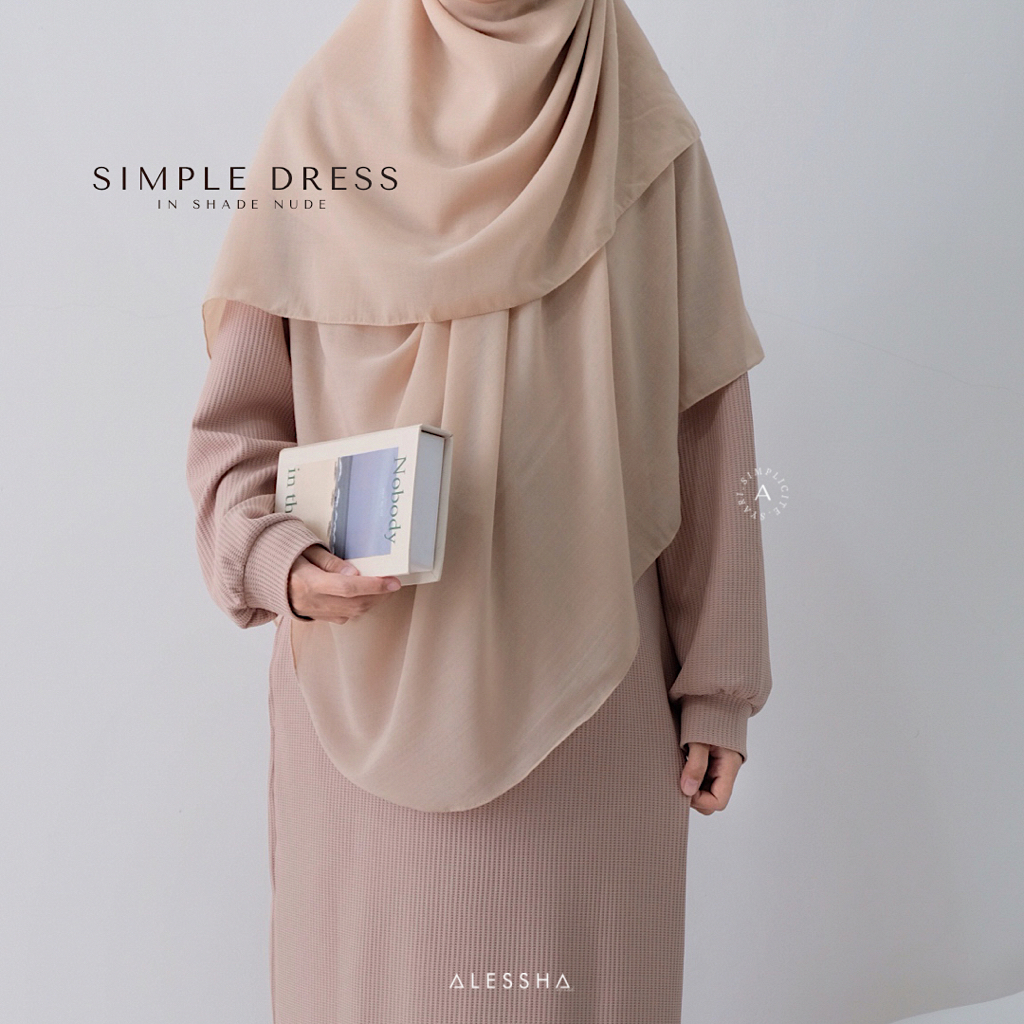 Jual NEW SIMPLE DRESS — WAFFLE SERIES | Shopee Indonesia