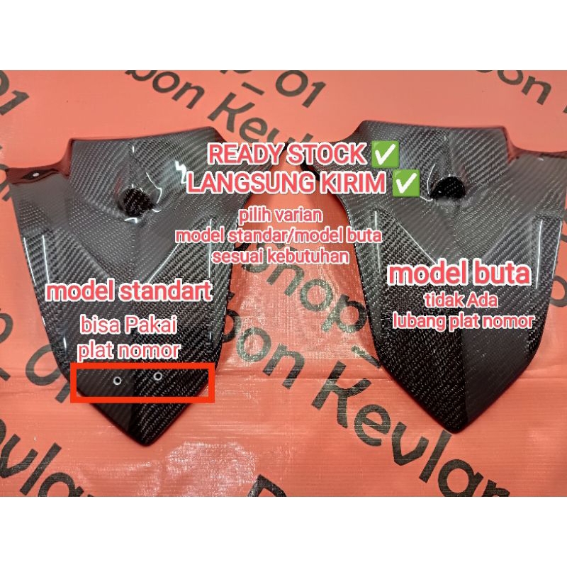 Jual TAMENG DEPAN /DASI DUDUKAN PLAT ALL NEW AEROX CONNECTED 155 ASLI CARBON KEVLAR | Shopee ...