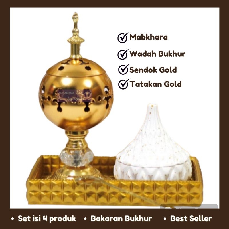 Jual I SET ISI 4 TEMPAT BAKAR BUKHUR | BUKHOOR | MABKHARA | PERAPEN ...