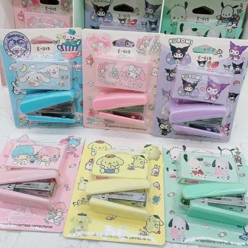 Jual [ READY STOCK STP-001 ] STAPLES MINI WARNA PASTEL MOTIF SANRIO ...