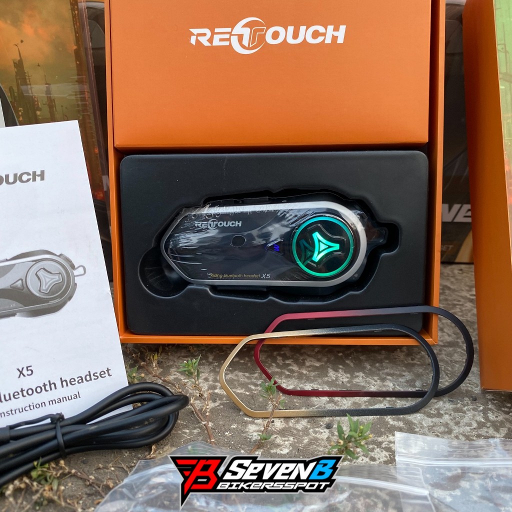 Jual INTERCOM X5/X3 NEW RETOUCH INTERPHONE BLUETOOTH HEADSET INTERKOM ...