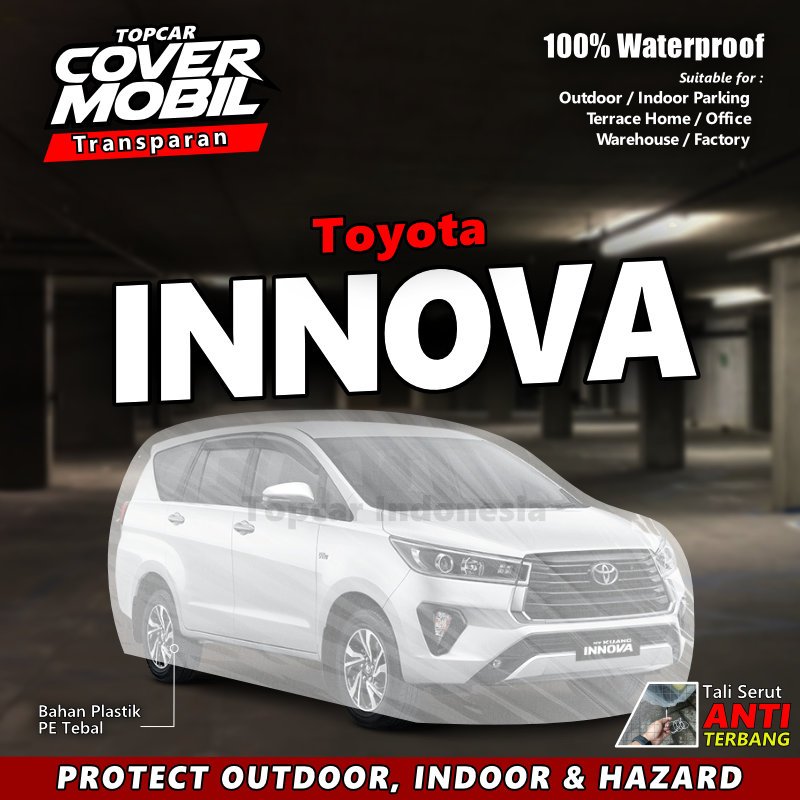 Jual Cover Mobil Transparan Toyota Innova Reborn Lama Venturer Plastik ...