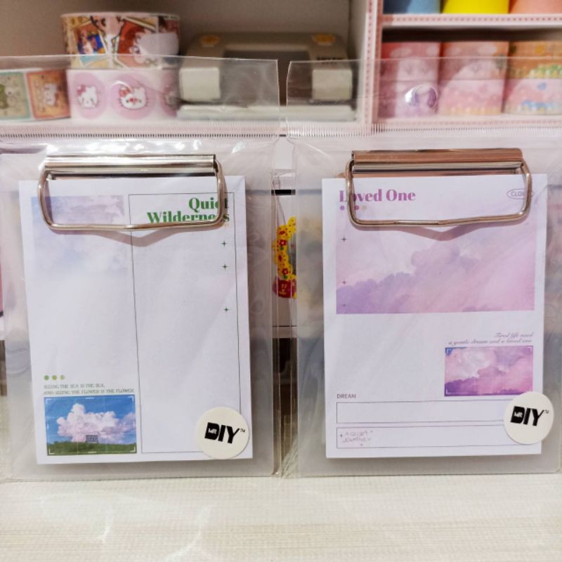 Jual Sticky Note Papan Ujian/ Memopad Aesthetic Penjepit/ Notepad Lucu ...