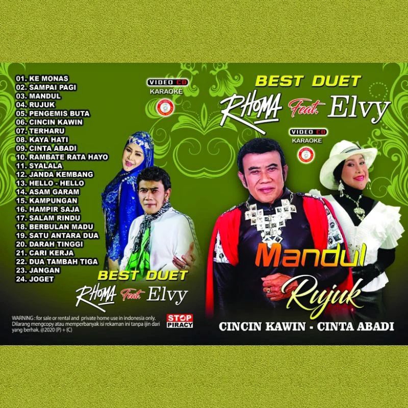 Jual Kaset VCD Lagu Best Duet Rhoma Feat Elvy | Shopee Indonesia