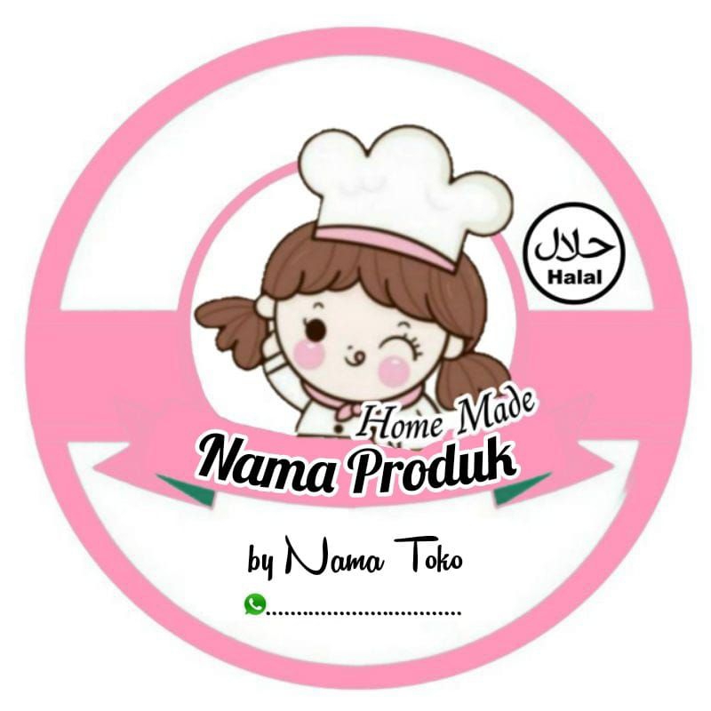 Jual (Minimal order 100 buah) STIKER PRODUK KEMASAN SNACK BOX / MAKANAN ...