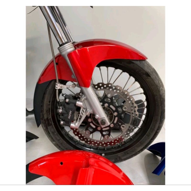 Jual SLEBOR SPAKBOR DEPAN LEO WARNA PNP SKOK DEPAN NINJA UKURAN BAN 90/ ...