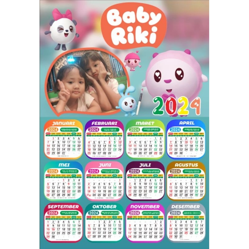 Jual KALENDER CUSTOM FOTO 2024 PART 1 | Shopee Indonesia